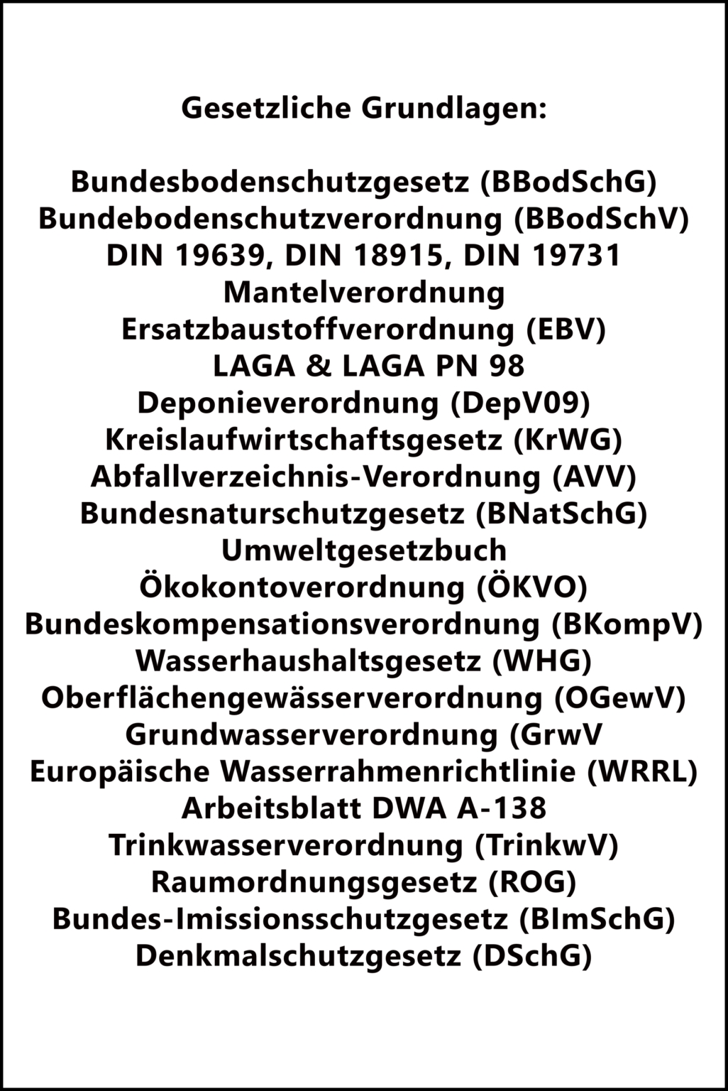 Umwelt - Boden- und Umweltschutzrecht